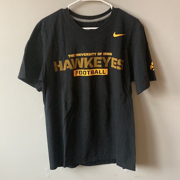Nike | Shirts | Mens Iowa Hawkeye Football Tshirt | Poshmark